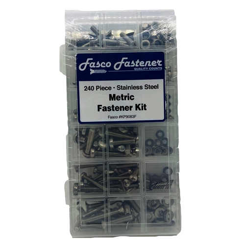 Blackburn Marine - Marine Fasteners SS Metric Fastener 240 Piece Kit
